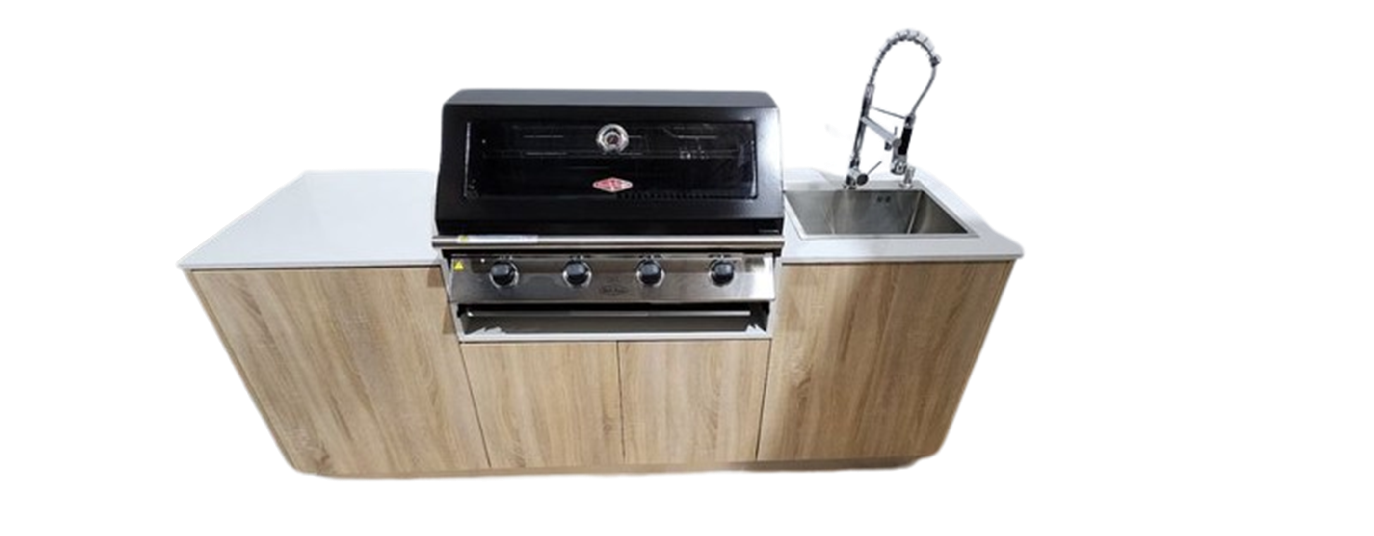 Alpine Outdoor Kitchen with Beefeater BBQ and Stainless Steel Sink ...