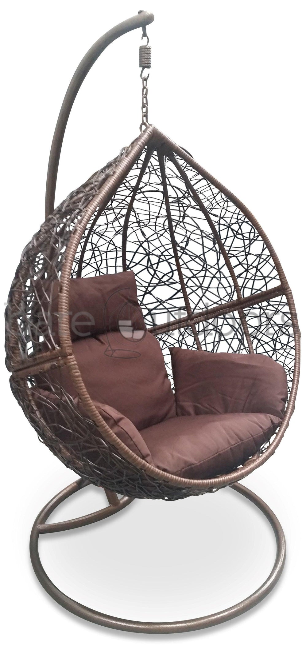 Outdoor Hanging Ball Chair - Chocolate Brown — Bare Outdoors
