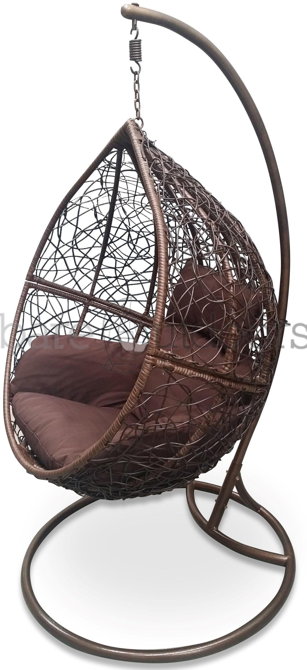 Outdoor Hanging Ball Chair - Chocolate Brown — Bare Outdoors